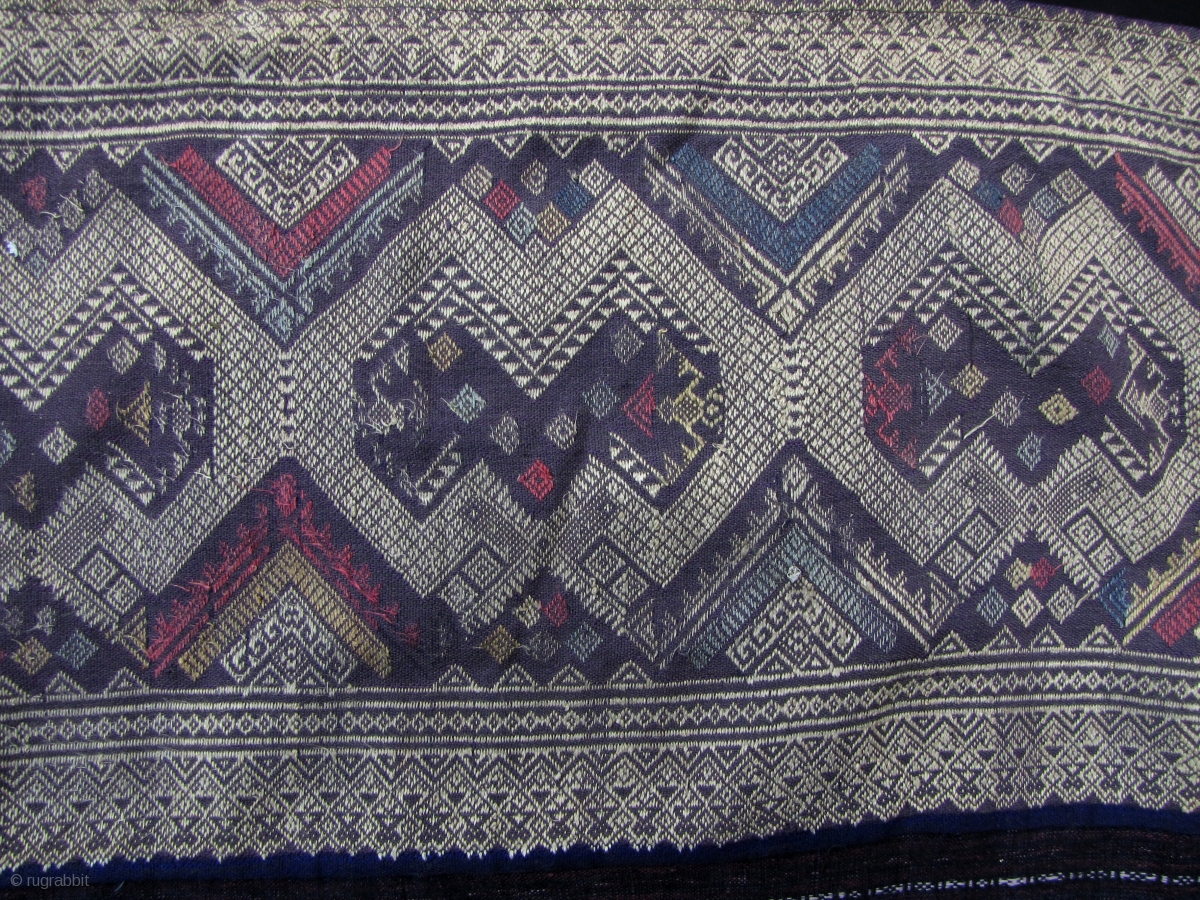 Lovely vintage (circa 50 years old) Lao skirt with wide lower hem silk ...