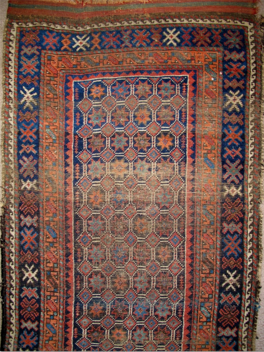 Baluch Runner, great natural colors, woven like a giant long bagface ...