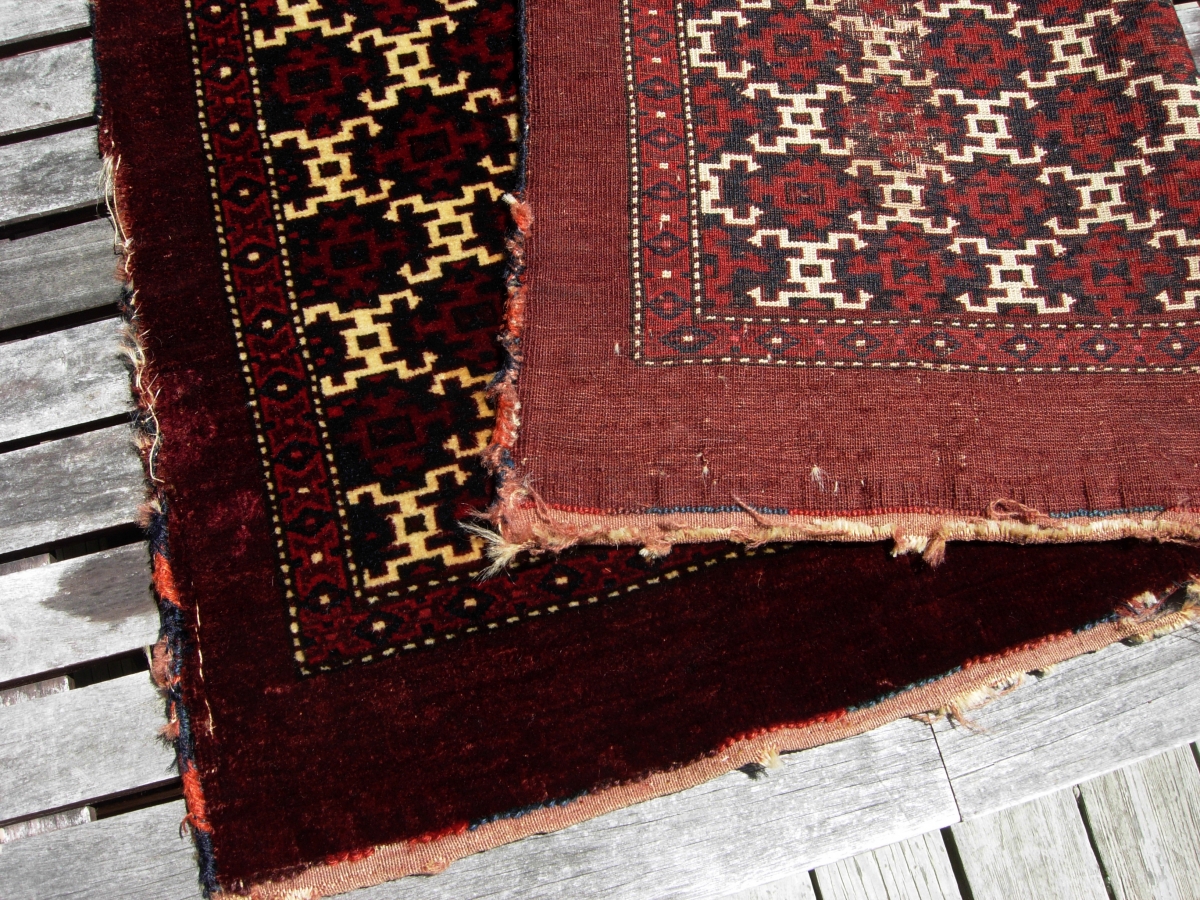 Eagle Gul Group 1 Torba; 2-11" x 1-8"; Circa 1800 or before. Piece has ...