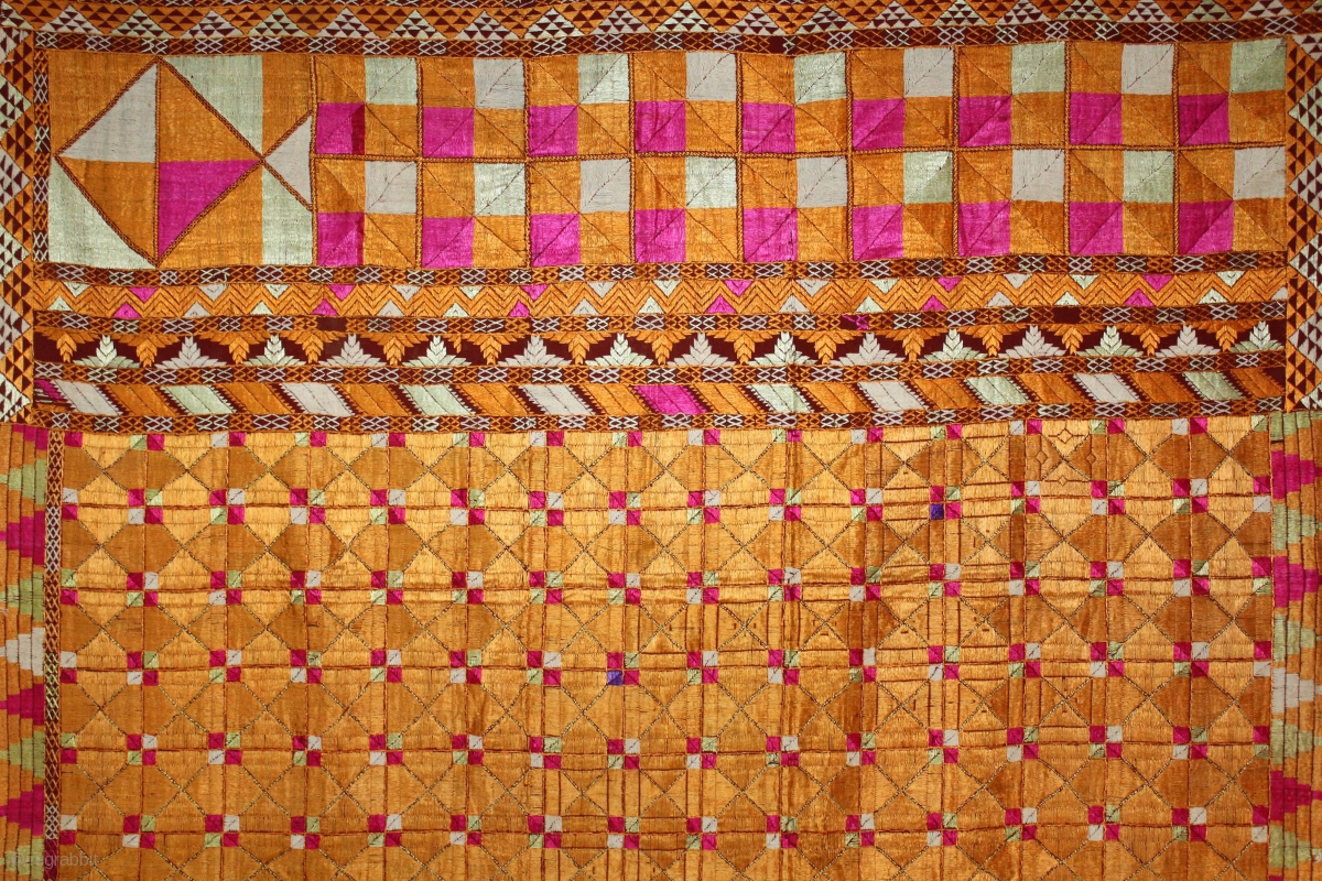Phulkari From East(Punjab)India Called As Chaurasia Bagh.Rare Design ...