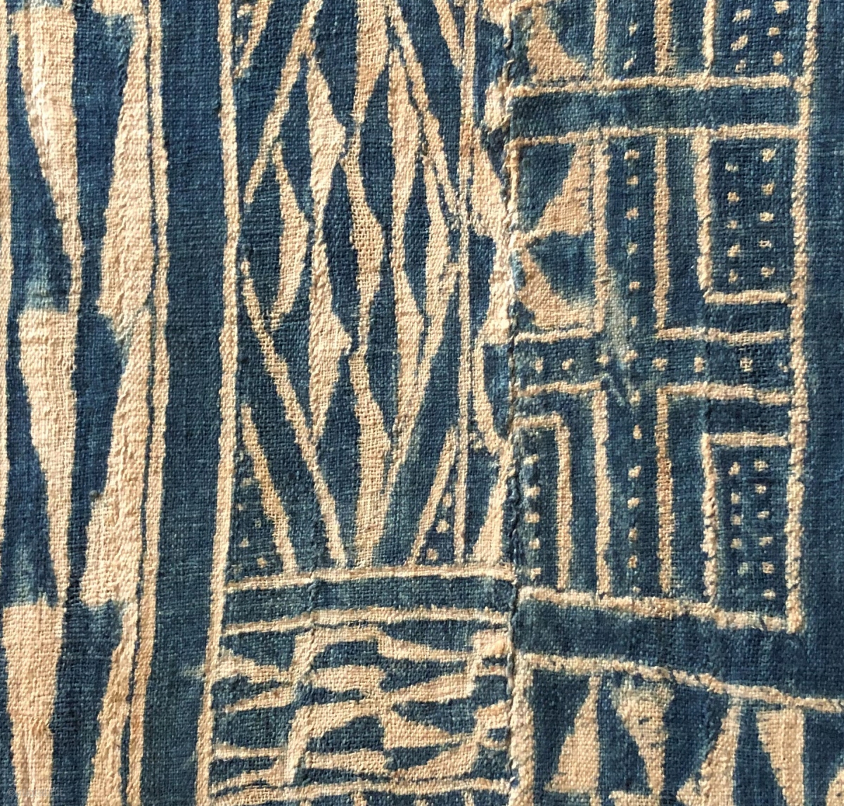 Indigo Blues. Bamileke Ndop cloth fragment, Africa, Cameroon - 20th ...