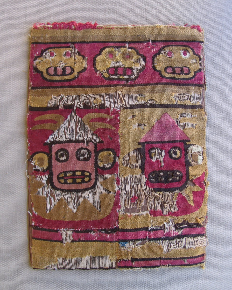 Wari Tapestry Coca Bag. Peru, Wari Culture, AD 500 - 800. Unique ...