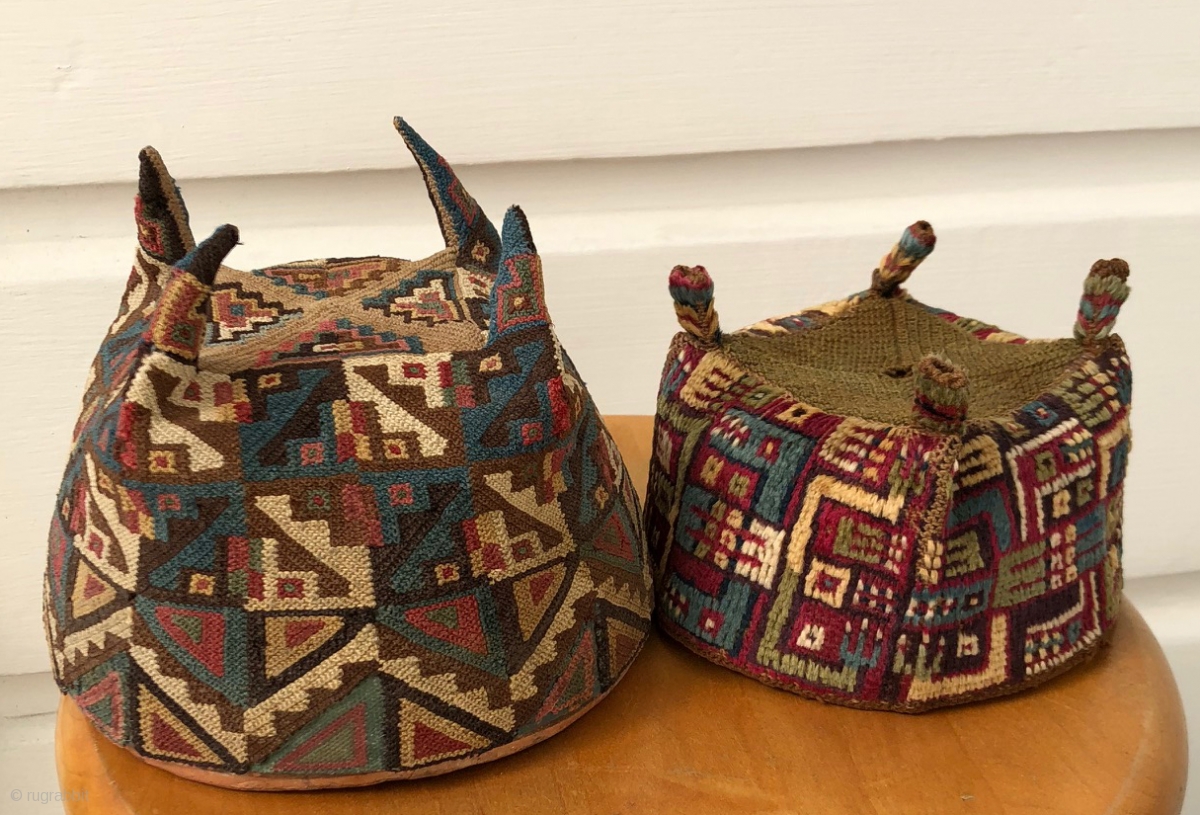 Tiwanaku four cornered hat with a most impressive top section (pictured ...