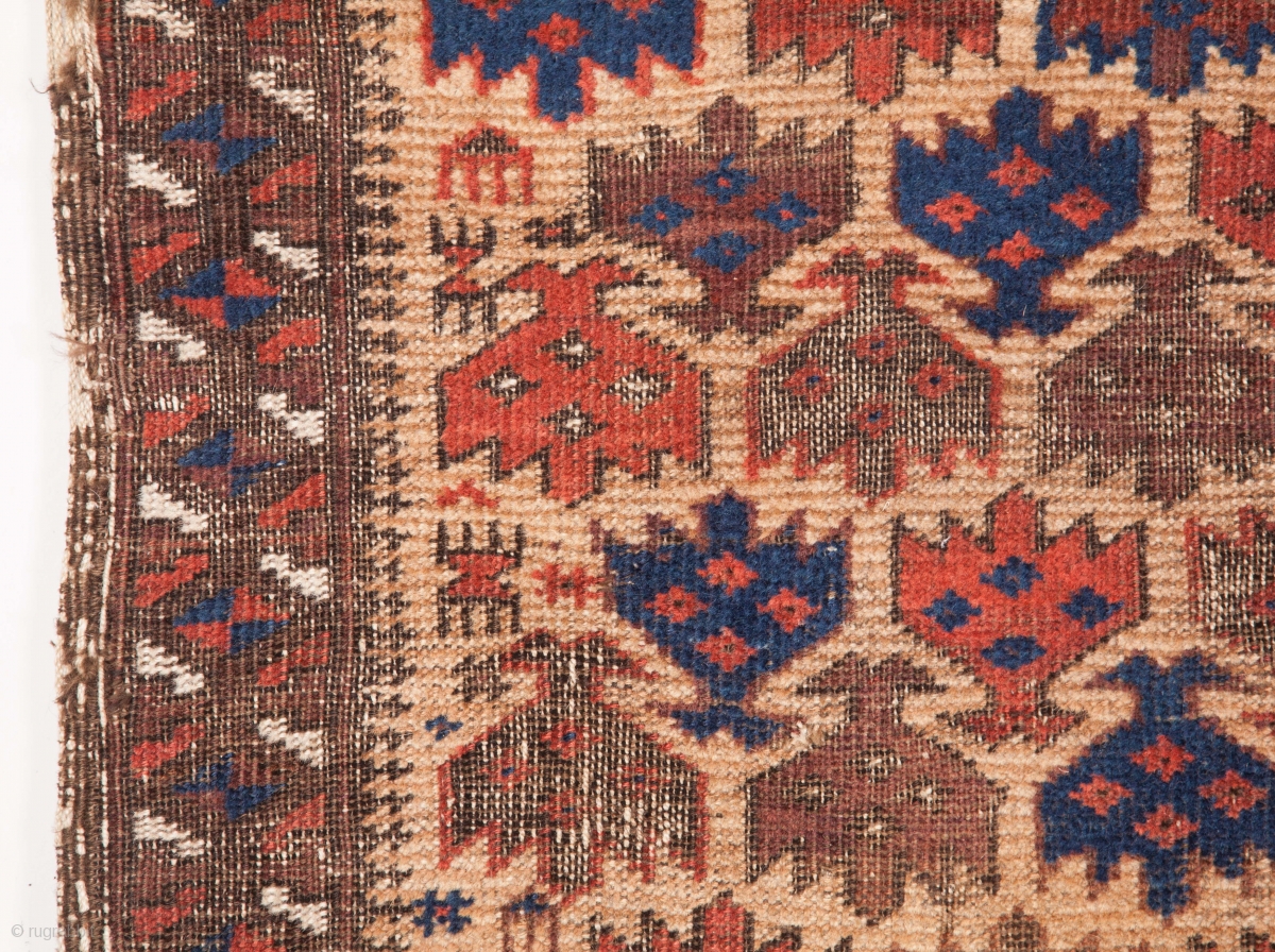 Seljuk Double Headed Eagle by the Baluch 74 x 143 cm / 2'5'' X 4'8 ...