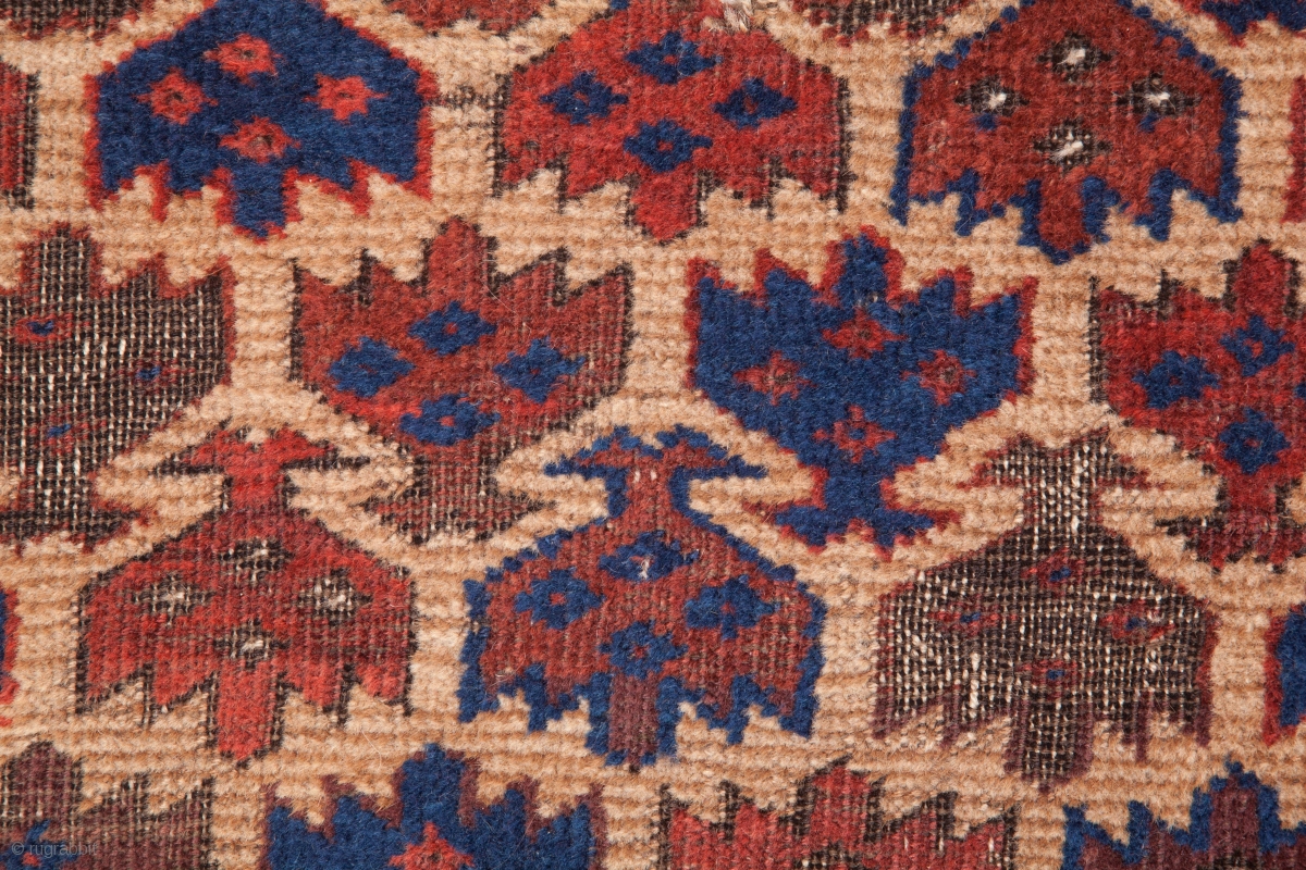 Seljuk Double Headed Eagle by the Baluch 74 x 143 cm / 2'5'' X 4'8 ...